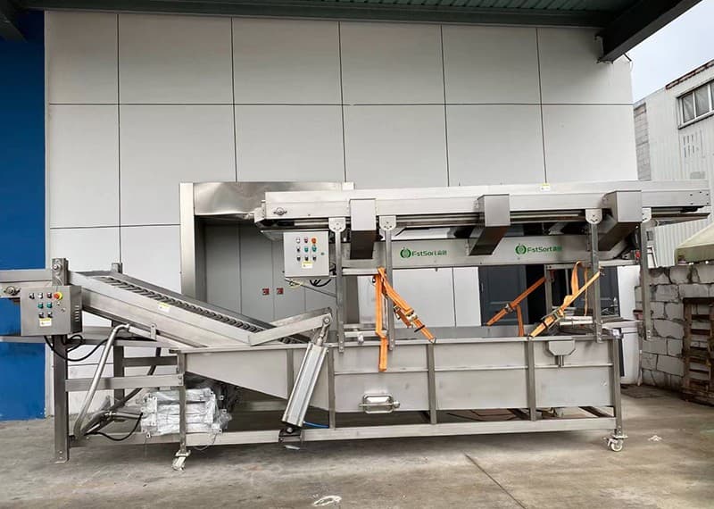 Four-channel Avocado Washing Drying and Sorting Line was load to Kenya